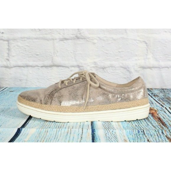 Clarks | Shoes | Clarks Collection Marie Mist Silver Pewter Leather ...